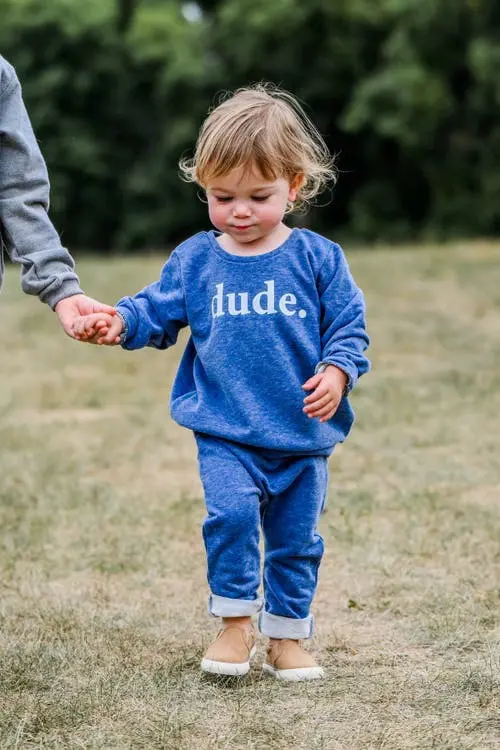 OH BABY! Brooklyn Boxy "dude." Sweatshirt
