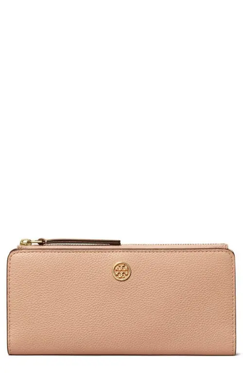 Tory Burch Slim Robinson Pebble Bifold Wallet - Goan Sand