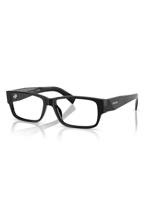 Prada 57mm Rectangular Eyeglasses