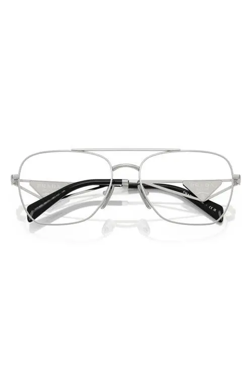 Prada 57mm Pilot Optical Glasses