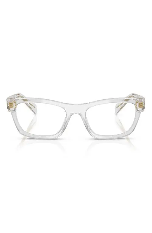 Prada 54mm Butterfly Eyeglasses - Transparent Grey