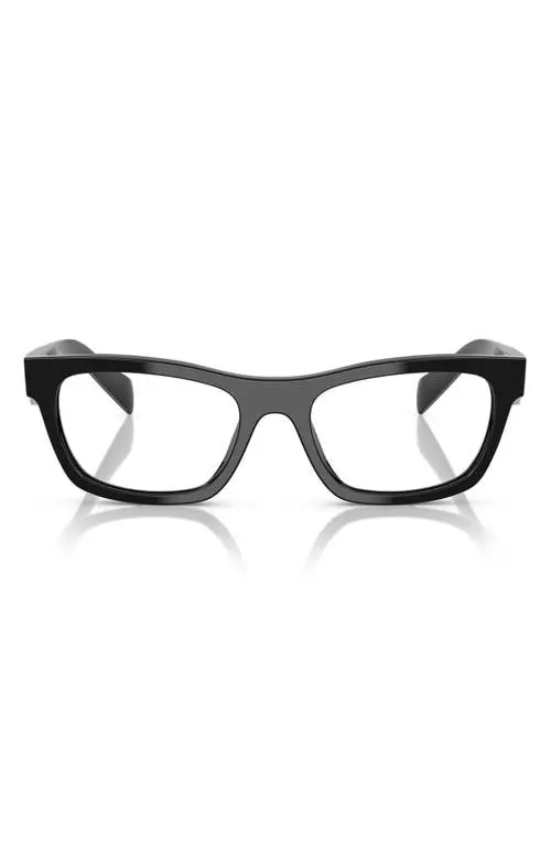 Prada 54mm Butterfly Eyeglasses - Black