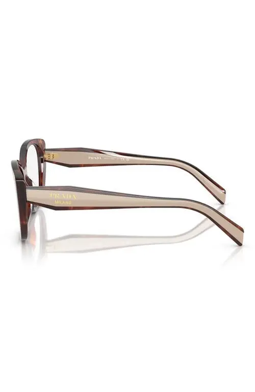 Prada 51mm Cat Eye Optical Glasses