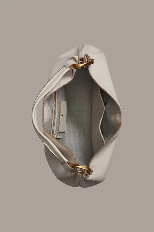 Donna Karan New York Glenwood Leather Shoulder Bag - Sand