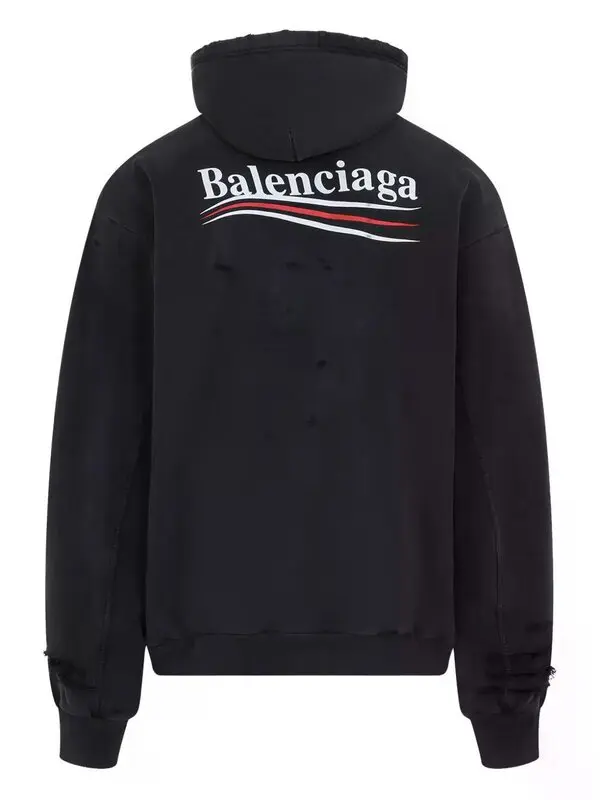 Balenciaga Logo Cotton Hoodie