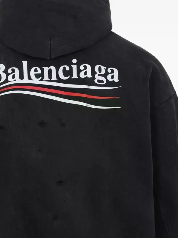 Balenciaga Logo Cotton Hoodie