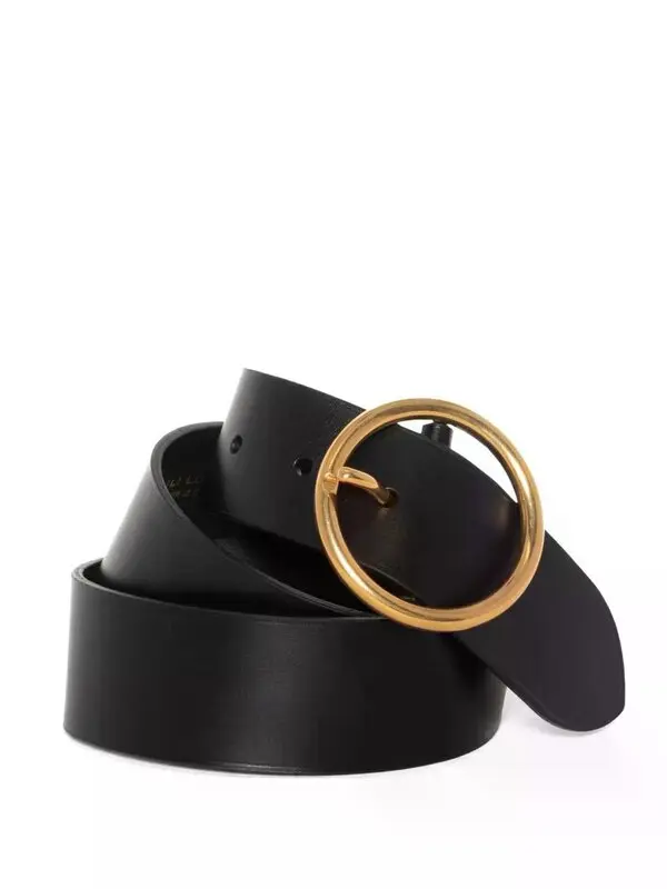 NILI LOTAN Leather Belt - Black