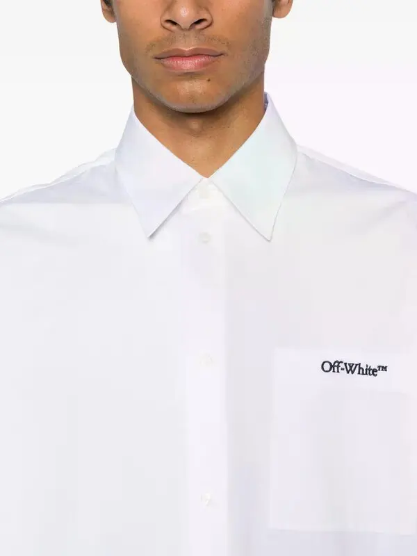 Off-White Logo-embroidered Shirt