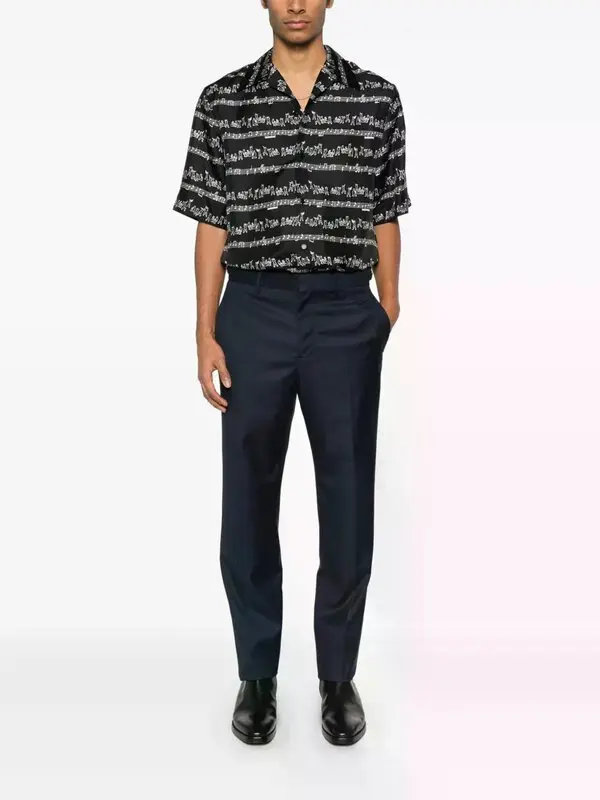 Versace Wool Formal Trousers