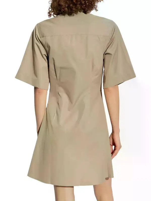 AMI Paris Cotton Shirt Dress - Neutrals