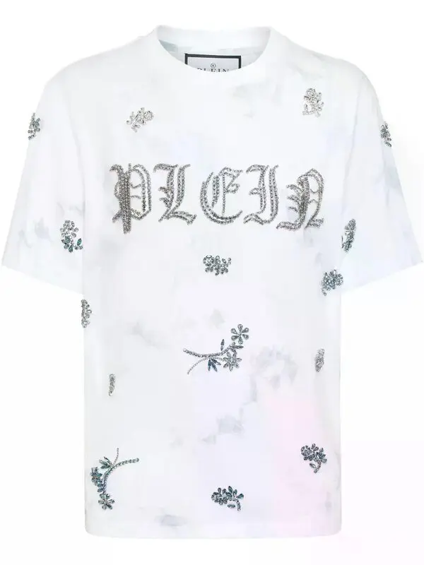 Philipp Plein Flowers T-shirt - White