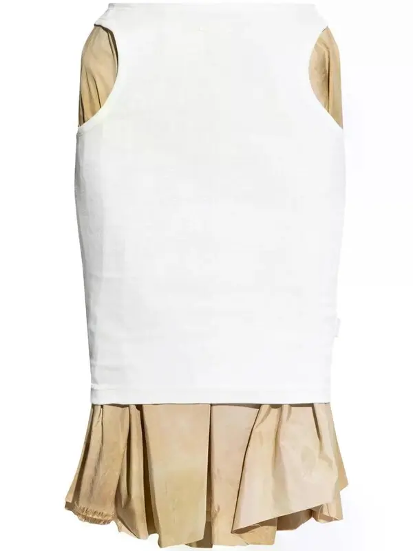MAISON MARGIELA Layered Knee-length Skirt - White