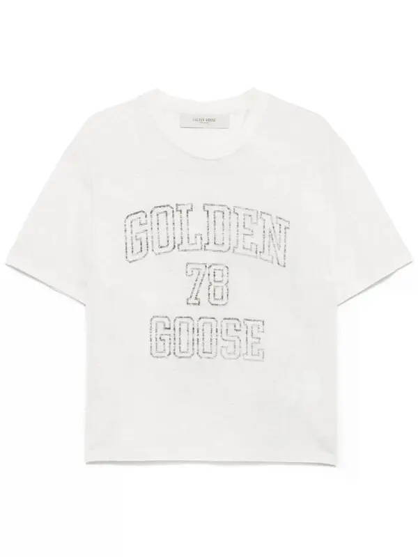 GOLDEN GOOSE Logo-print T-shirt - White