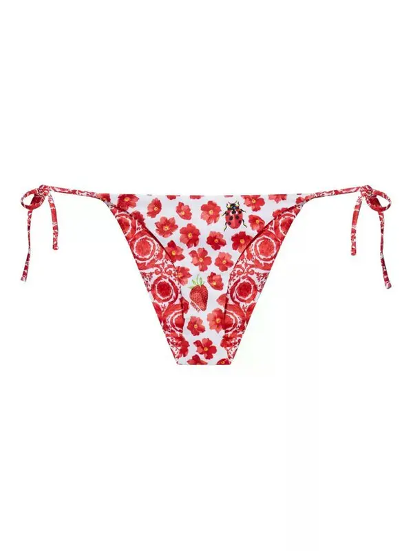 Versace Reversible Bikini Bottom - Red