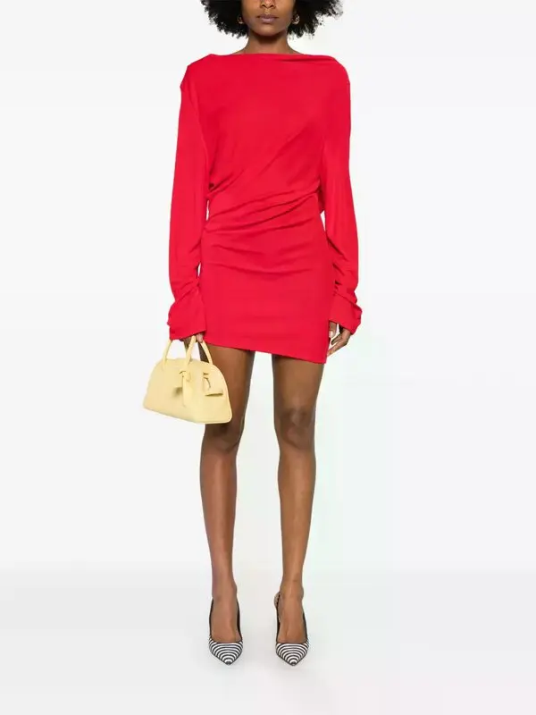 Jacquemus Draped Mini Dress - Red