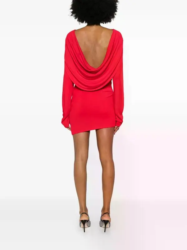 Jacquemus Draped Mini Dress - Red