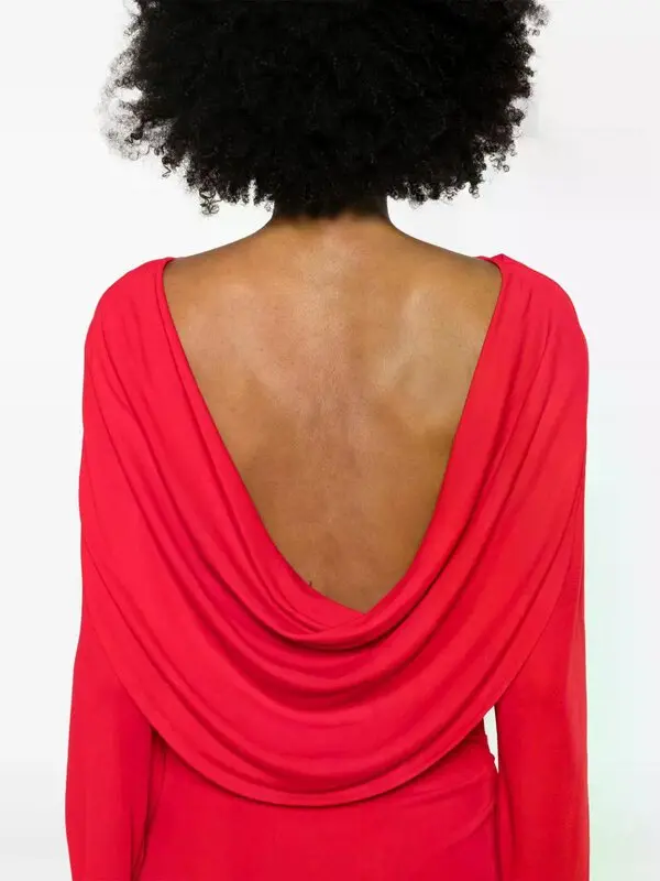 Jacquemus Draped Mini Dress - Red