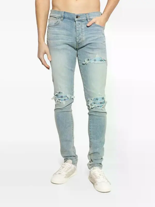 Amiri Embroidered Skinny Jeans