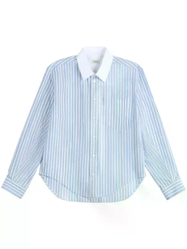 TOD'S Striped Poplin Shirt