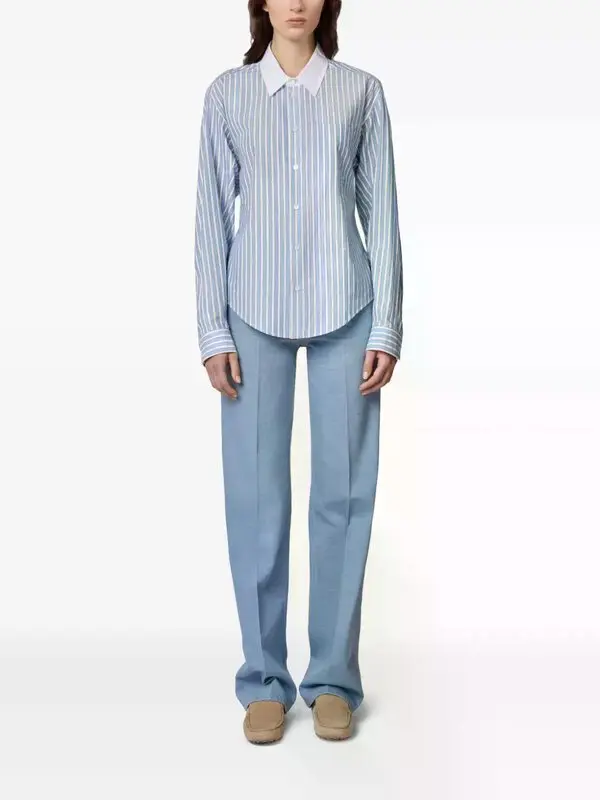 TOD'S Striped Poplin Shirt