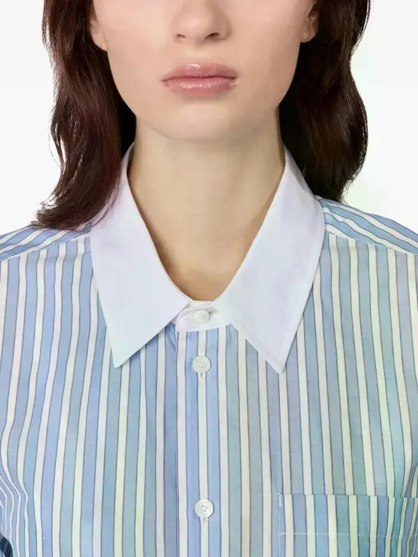 TOD'S Striped Poplin Shirt