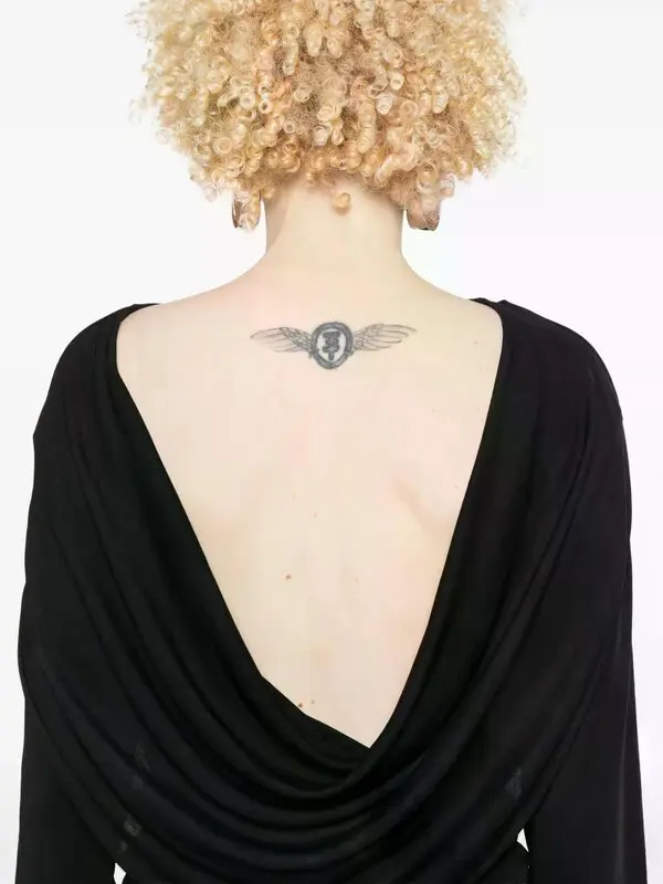 Jacquemus Draped Top - Black