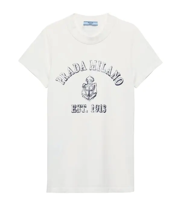 Prada Cotton Logo T-shirt - White