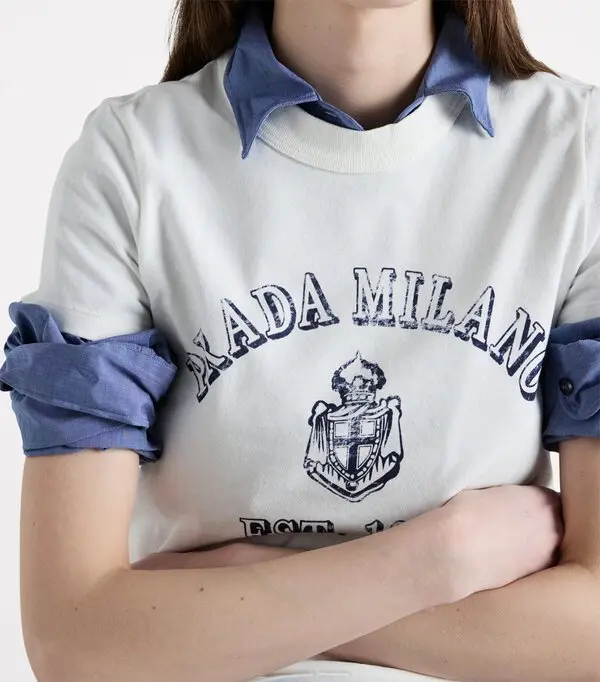 Prada Cotton Logo T-shirt