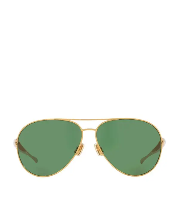 Bottega Veneta Aviator Sunglasses - Gold