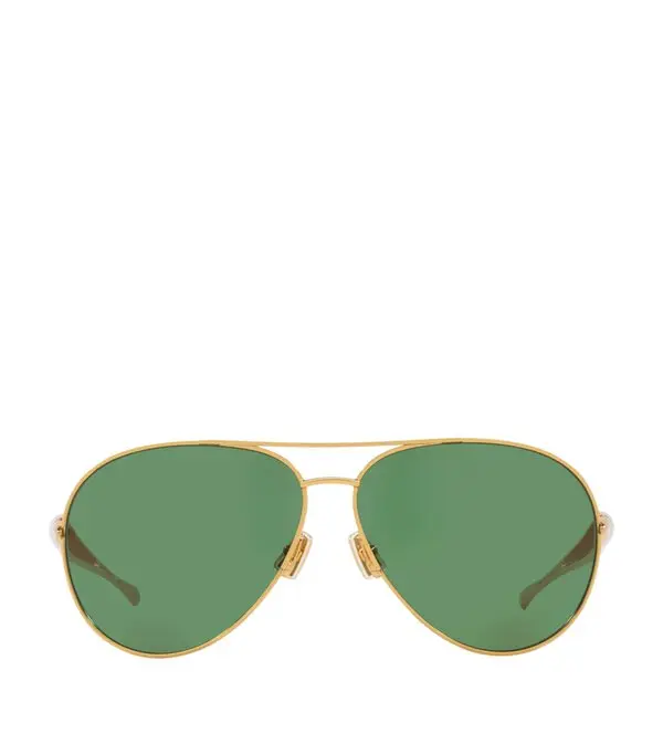 Bottega Veneta Aviator Sunglasses - Gold