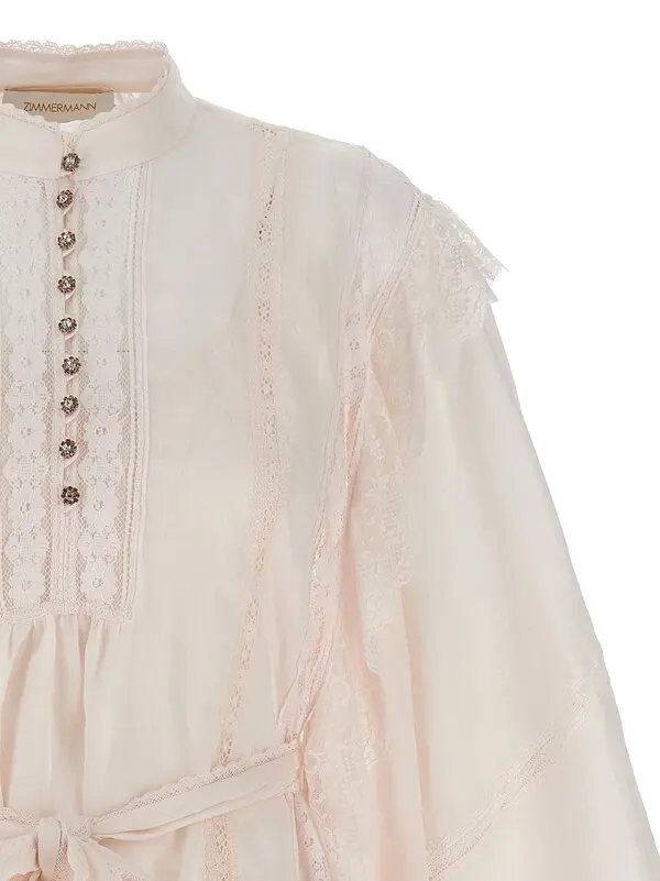 zimmermann crush lace billow dress Zimmermann Crush Lace Billow Mini Dress