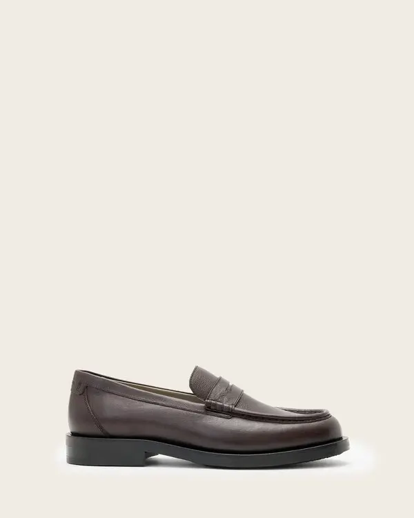 ALLSAINTS Bloom Leather Loafers - Red