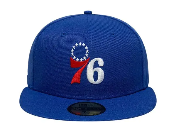 OVO Nba Philadelphia 76ers New Era 59fifty Fitted Hat - Blue
