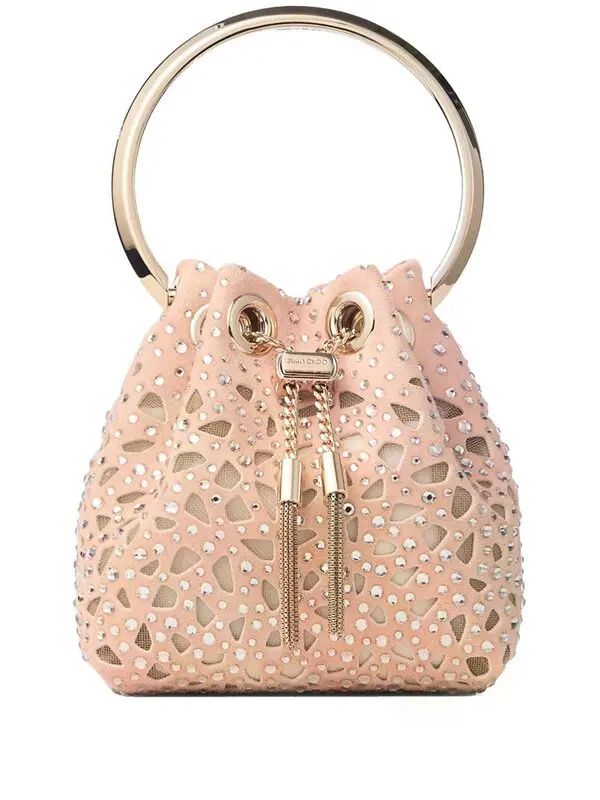 JIMMY CHOO Mini Bon Bon Bucket Bag - Pink