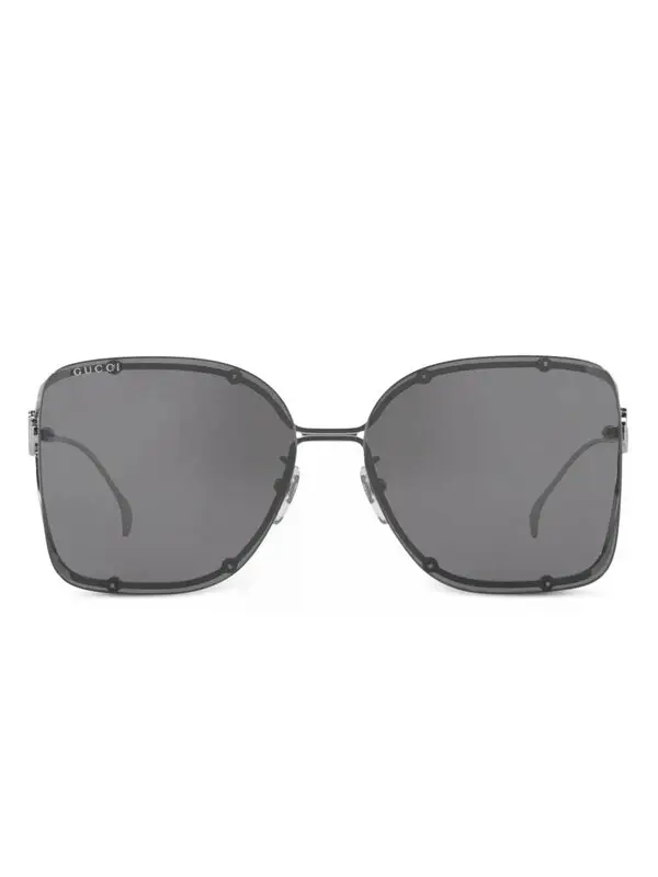 Gucci Oversize-frame Sunglasses - Silver