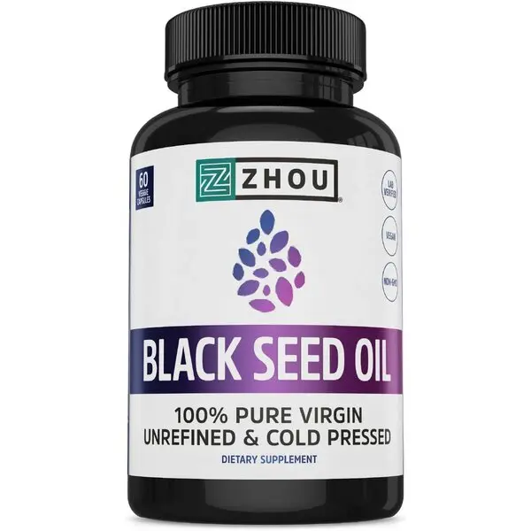 ZHOU NUTRITION Black Seed Oil 60 Capsules - One-color