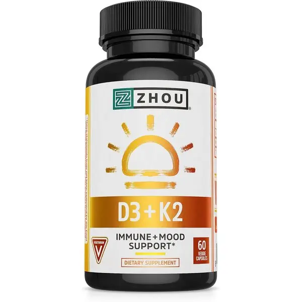 ZHOU NUTRITION K2 + D3 60 Capsules - One-color