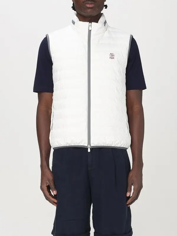 Brunello Cucinelli Quilted Vest - White