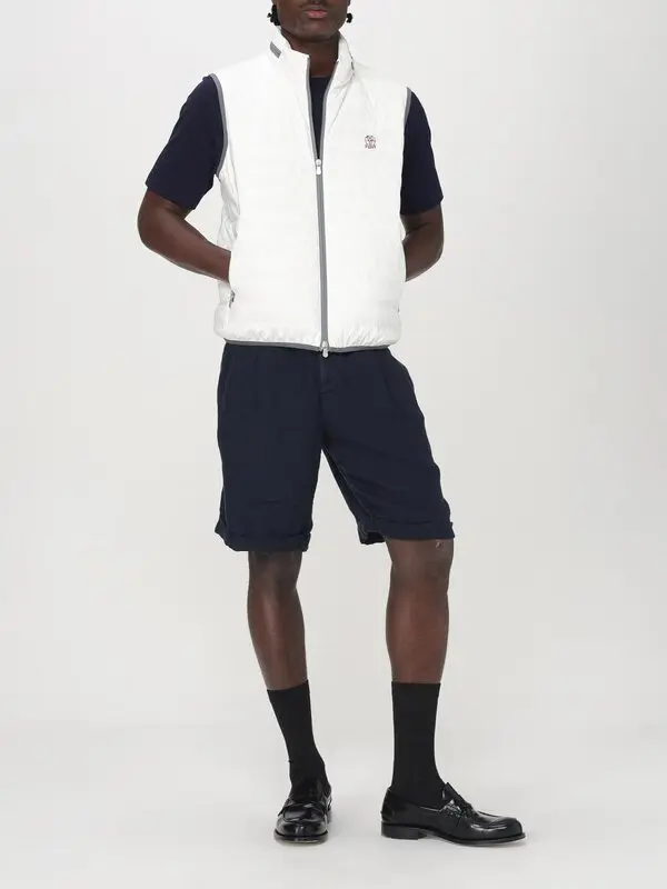 Brunello Cucinelli Quilted Vest - White