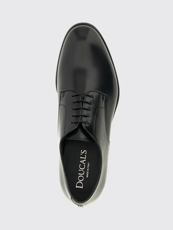DOUCAL'S Leather Lace-up Brogues - Black