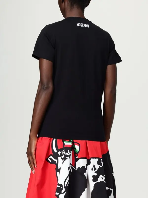 Moschino Embroidered T-shirt - Black