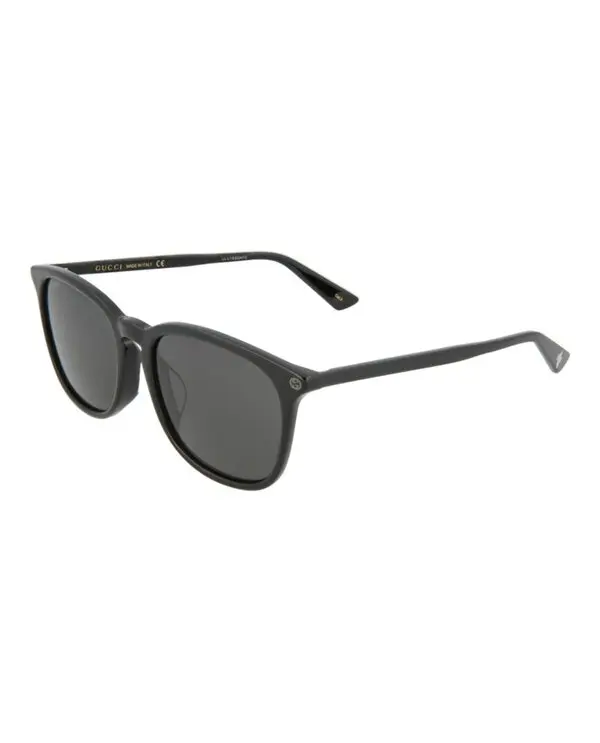 Gucci Round Oval Sunglasses - Black/grey (gg0154sa