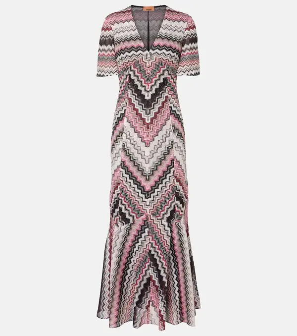 Missoni Zigzag Lamé Midi Dress