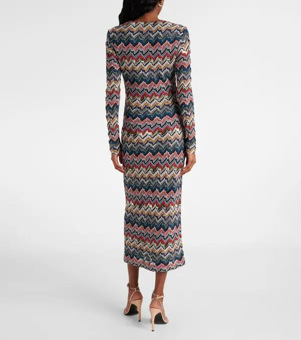 Missoni Zigzag Lamé Midi Dress