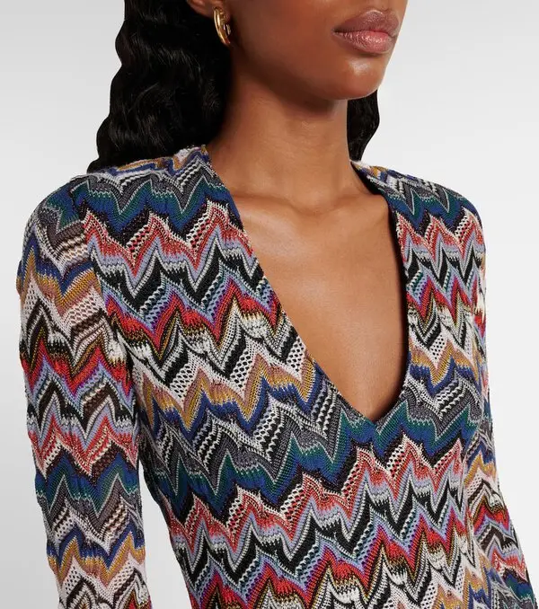 Missoni Zigzag Lamé Midi Dress