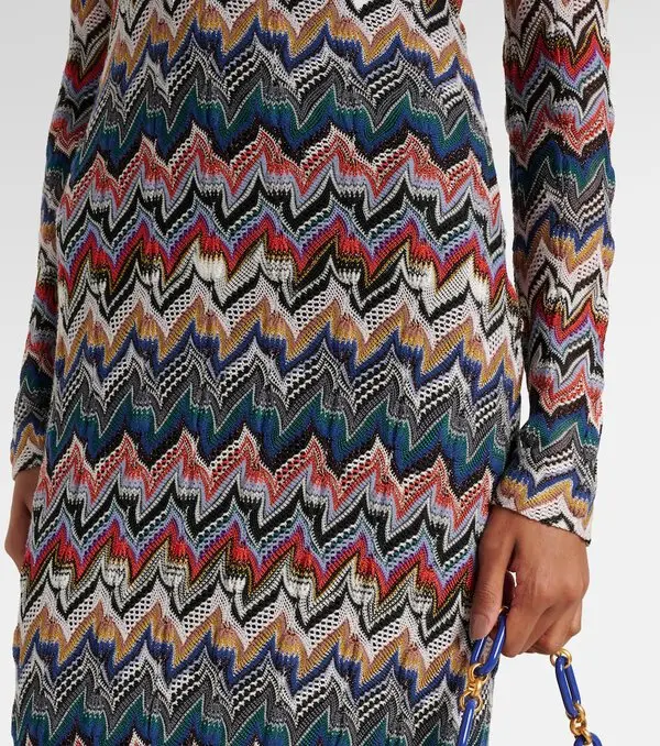 Missoni Zigzag Lamé Midi Dress