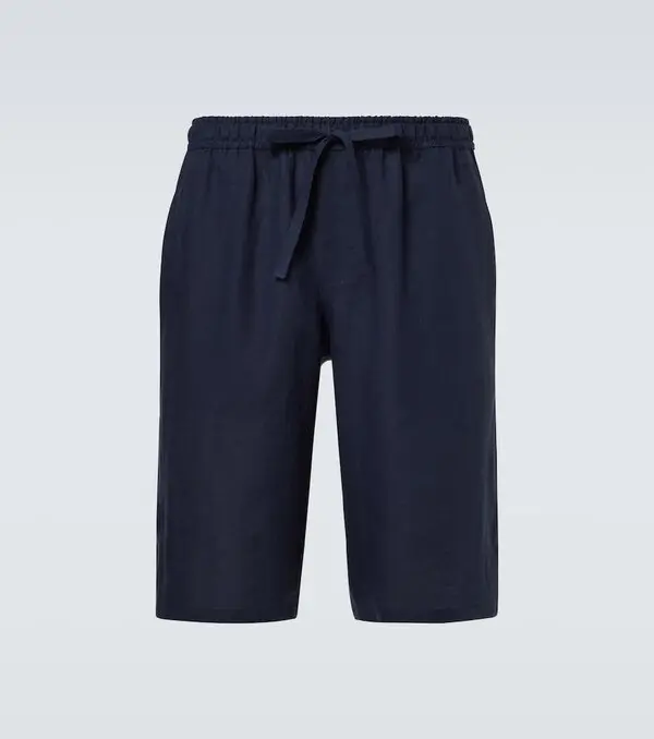 Dolce & Gabbana Linen Bermuda Shorts - Blue