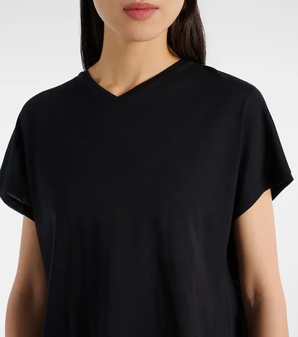 Khaite Devra Cotton-blend Top - Black