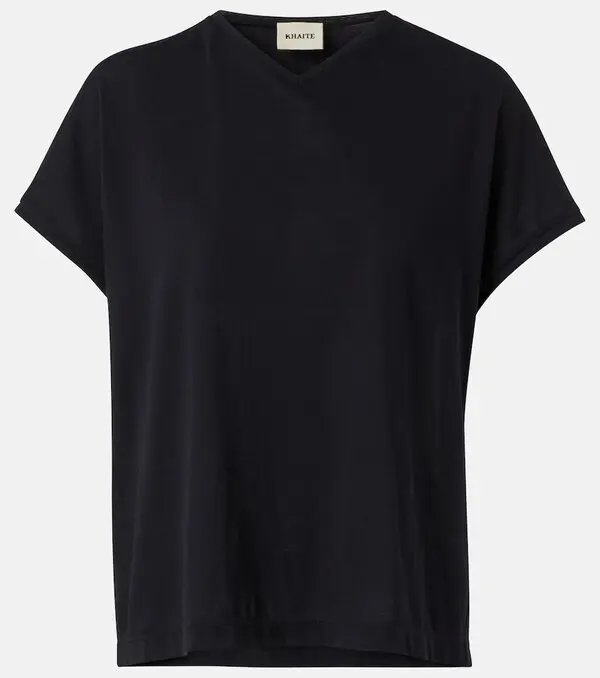 Khaite Devra Cotton-blend Top - Black