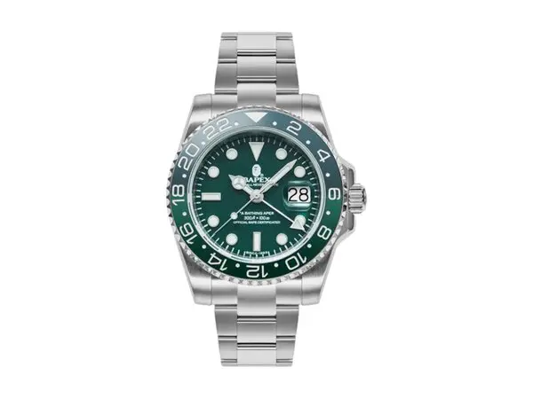A BATHING APE Type 2 Bapex Watch - Green
